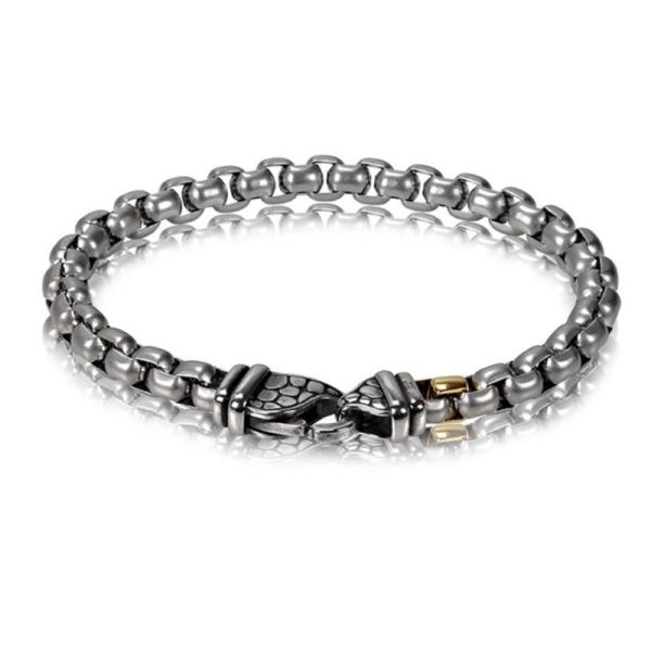 A R Z Steel Box Link Bracelet - Déonne le Roux